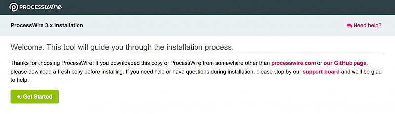 The (not so famous) processwire 5 minute install